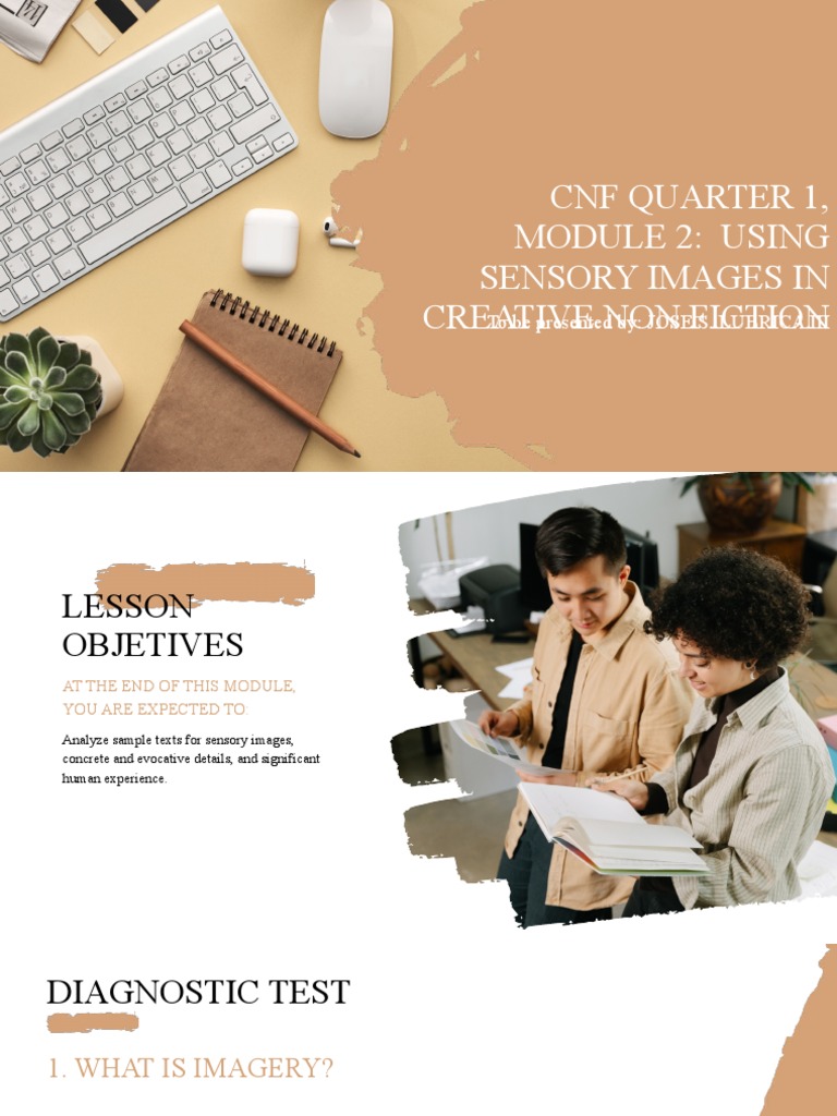 CNF Quarter 1, Module 2 Using Sensory Images in Creative Non Fiction | Download Free PDF ...
