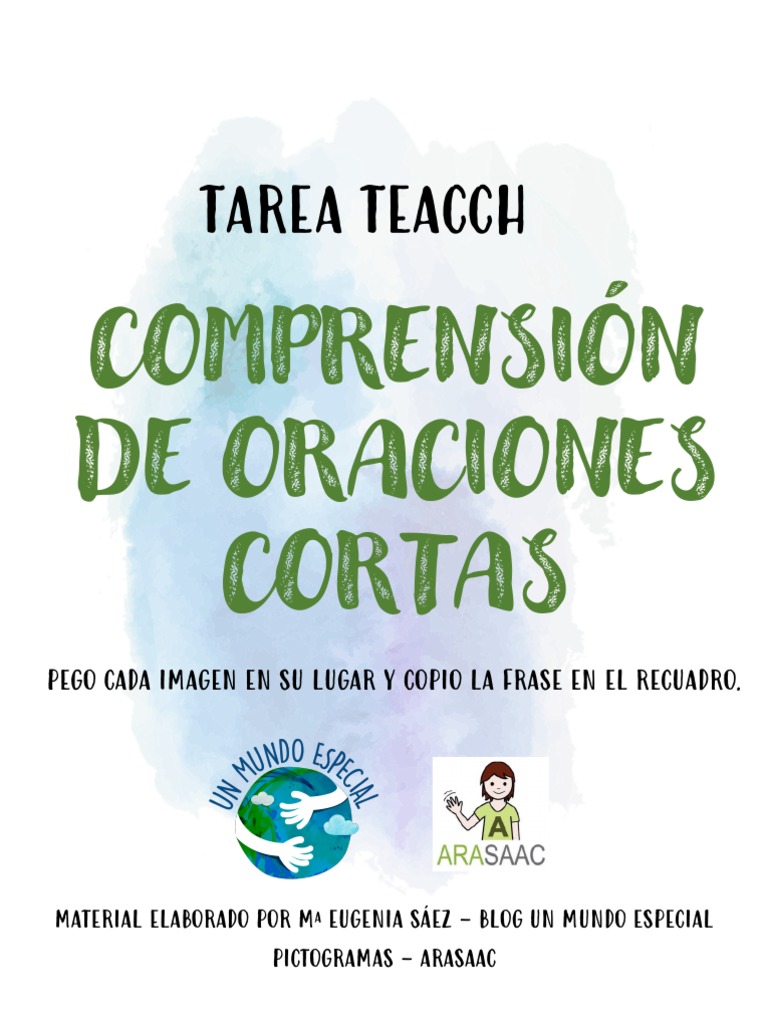 Comprension Oraciones Cortas Con Apoyo Visual | PDF
