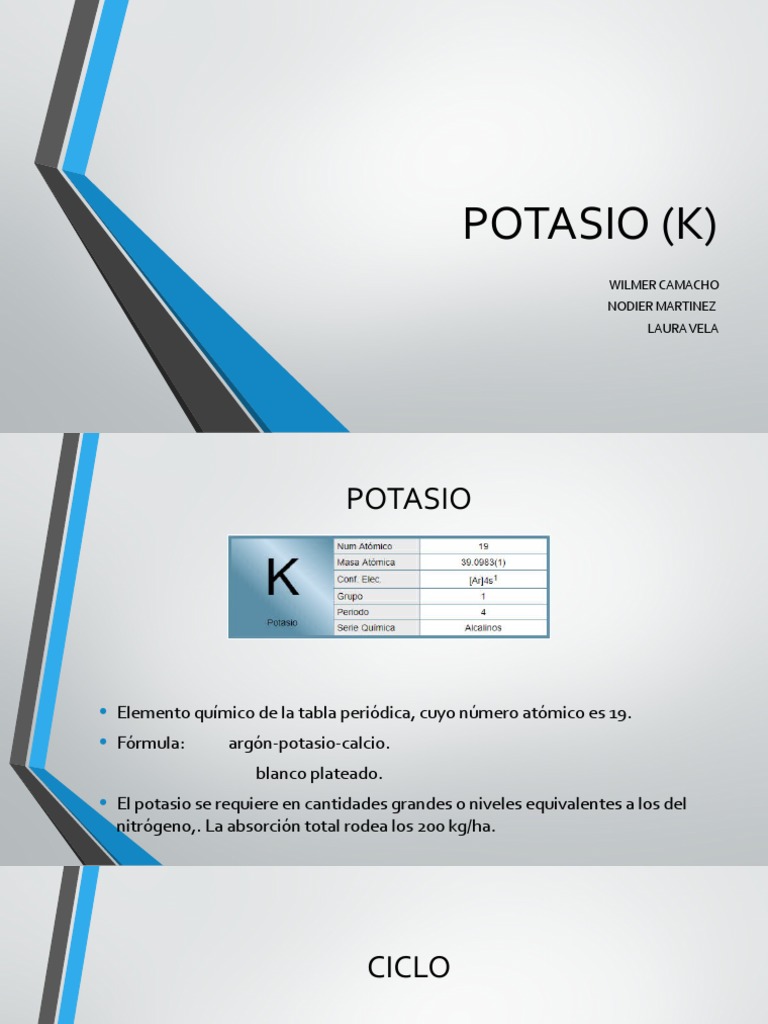 Potasio (K) | PDF