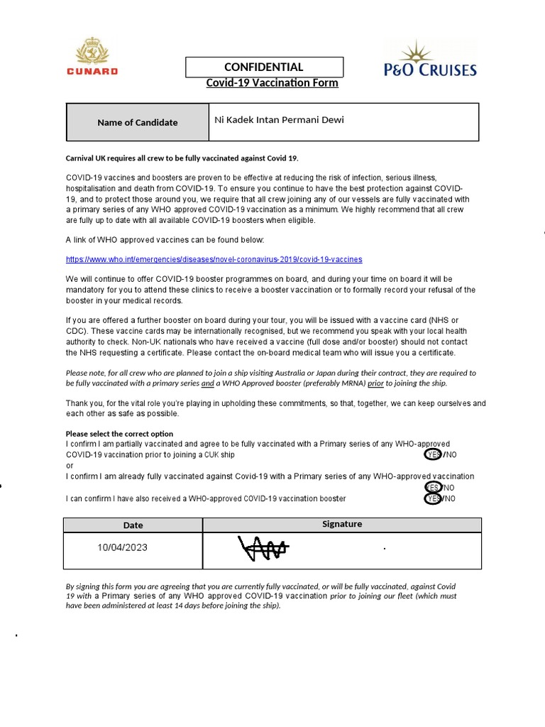 CCL UK FORMS - Update | PDF