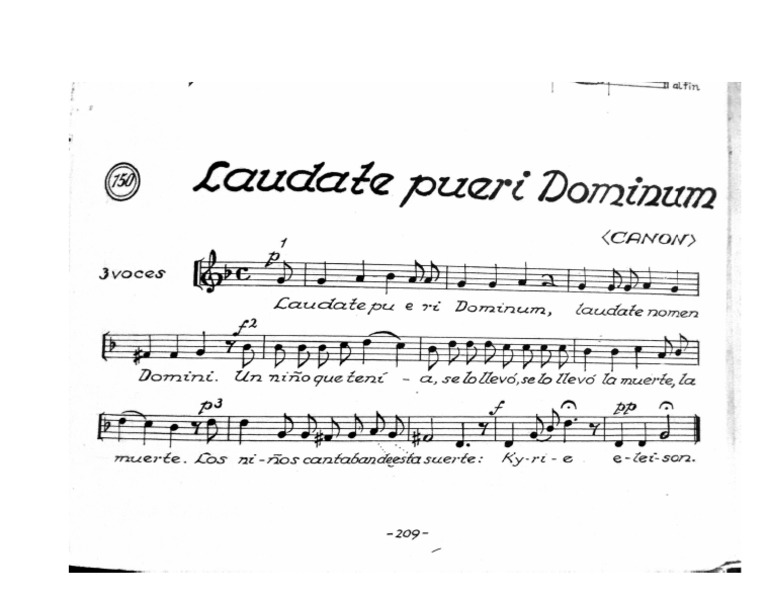Laudate Pueri Dominum | PDF