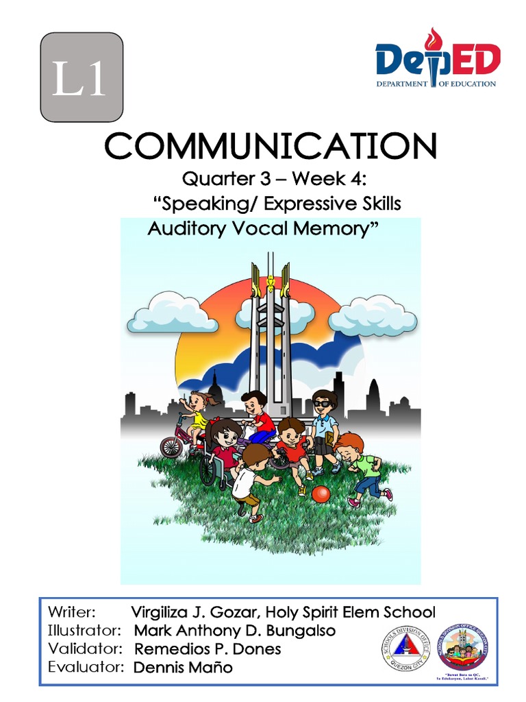 Communication-Skills L1 Q3 LP4 V2 PDF | PDF