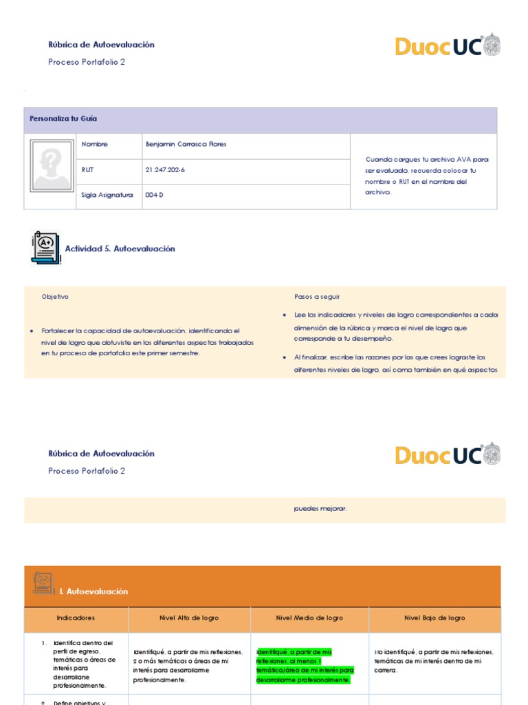 Autoevaluacion - APP2 | PDF