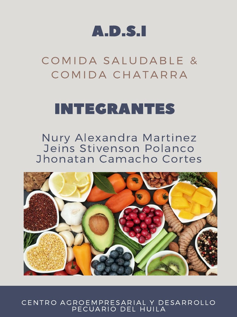 Alimentación Saludable vs. Comida Chatarra | PDF