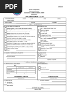 Form 6 Application for Leave - Updated 2025 | PDF | Sick Leave | Social Programs