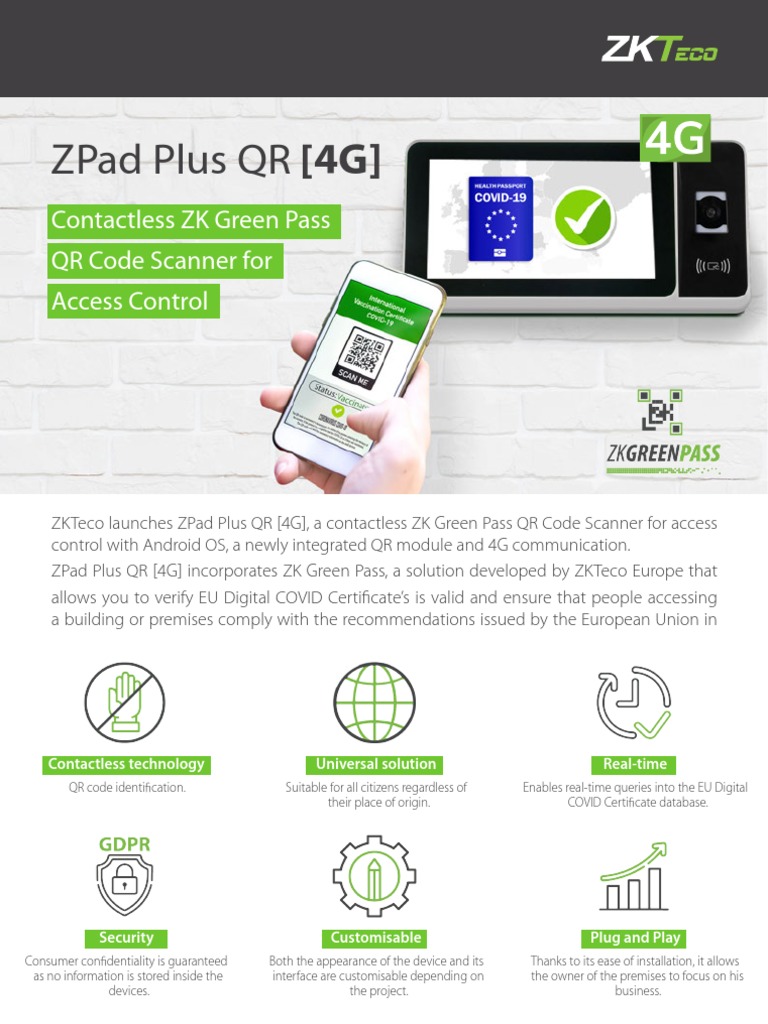 Zpad Plus QR 4g Datasheet | PDF | Qr Code | Android (Operating System)