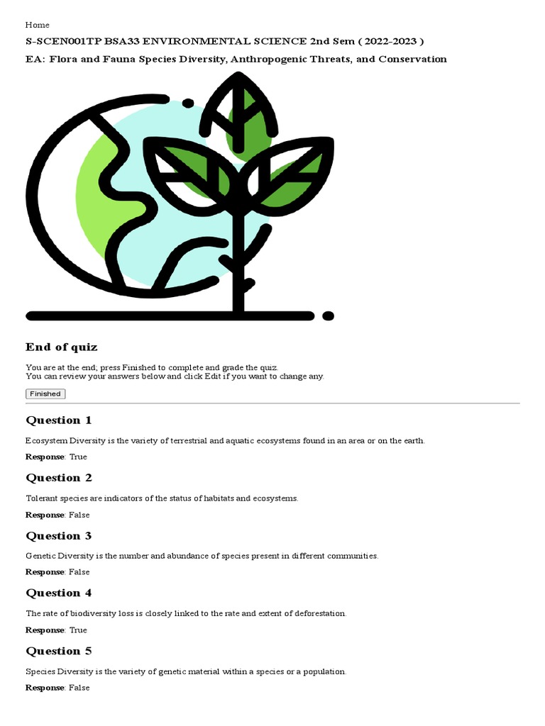 EA Flora 1 | PDF | Ecosystem | Biodiversity