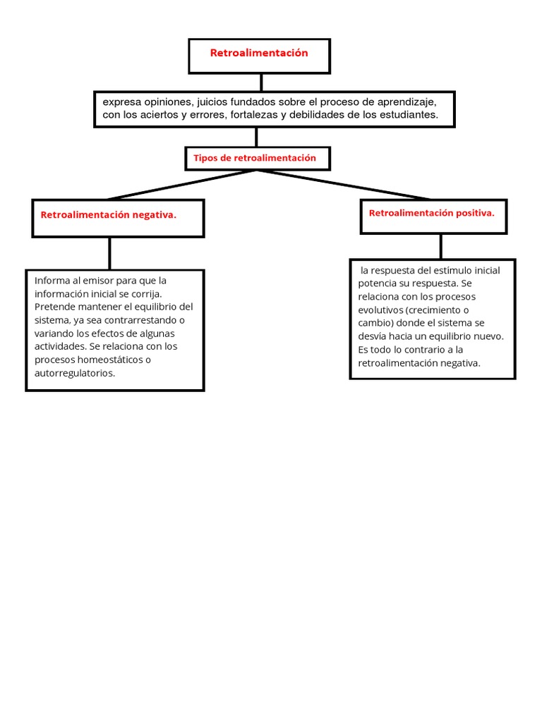 Tipos de Retroalimentación Educativa | PDF