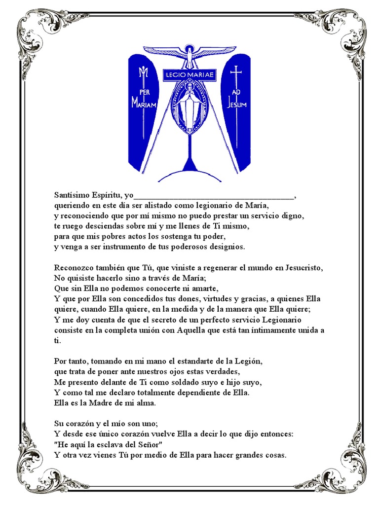 Formula de La Promesa Legionaria | PDF