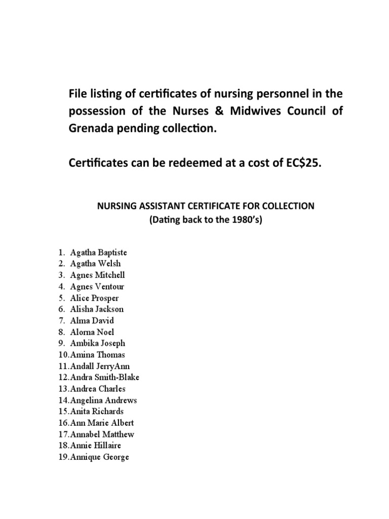 Certificates For Collection | PDF