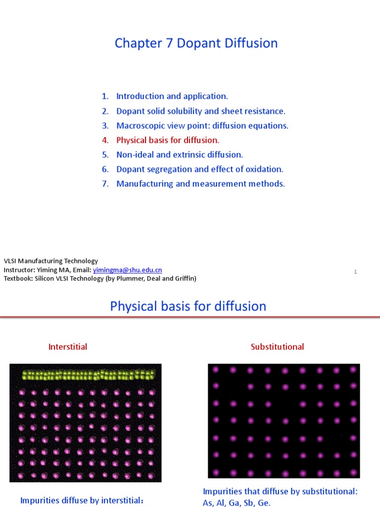 VLSI Dopant Diffusion Guide | PDF