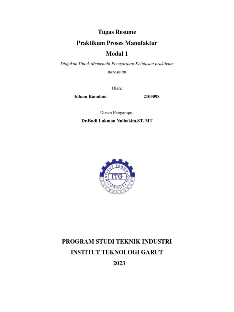 M1 - 2103098 - Idham Ramdani | PDF