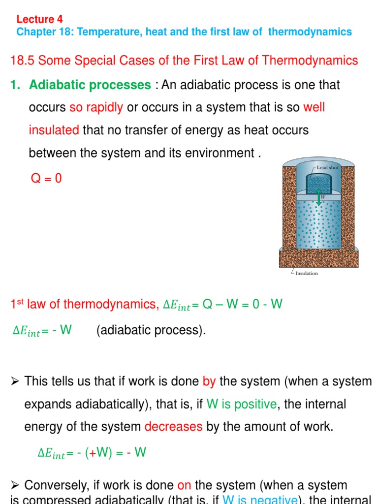 Lecture 4 - Spring 2021-22 PDF | PDF | Heat | Physics