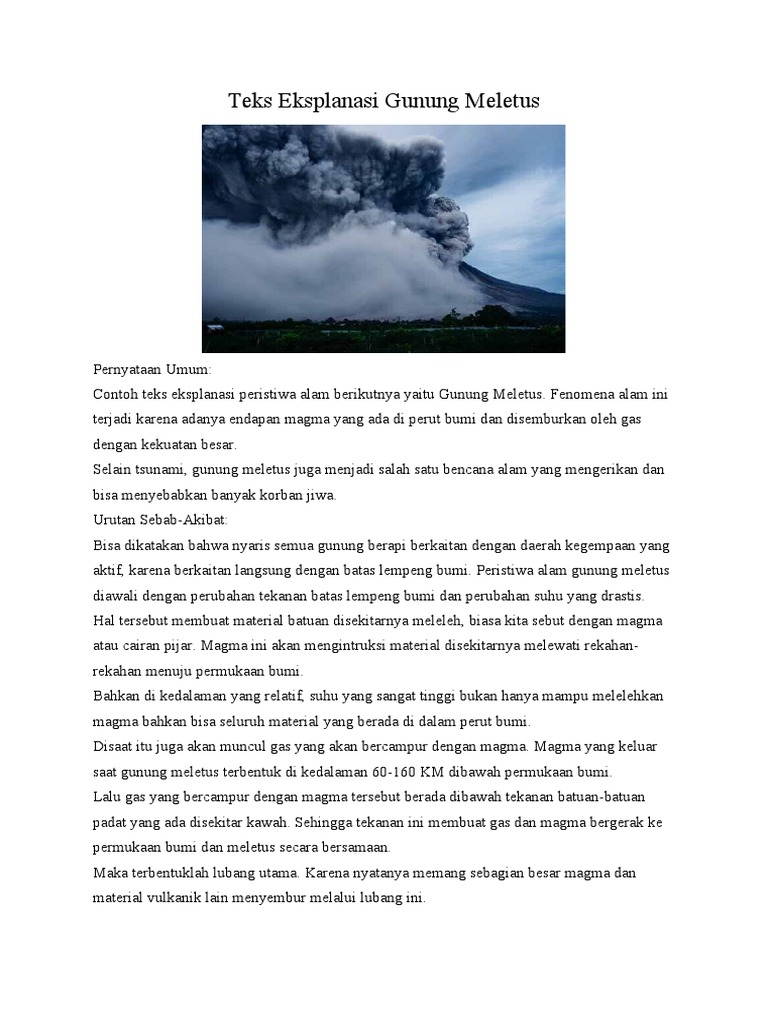 Teks Eksplanasi | PDF
