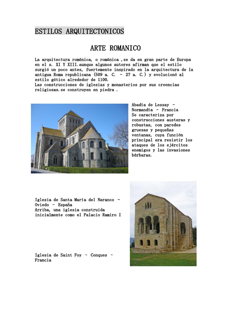 Estilos Arquitectonicos | PDF | Arquitectura gótica | Iglesia (edificio)
