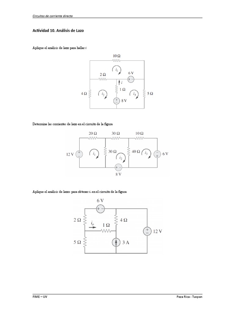 Actividad 10. Análisis de Lazo PDF | PDF