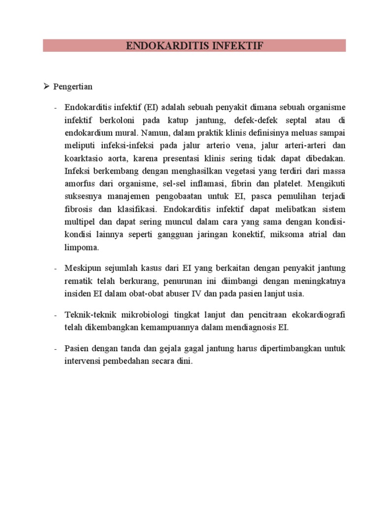 Endokarditis Infektif | PDF