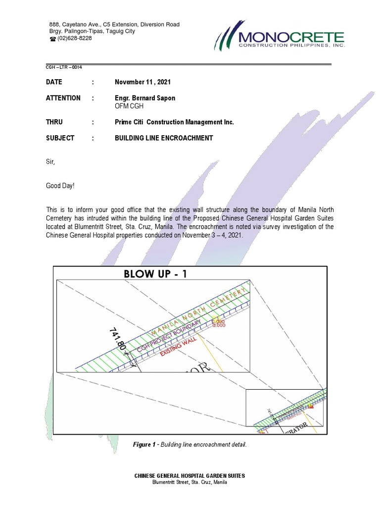 0014 Building Line Encroachment | PDF