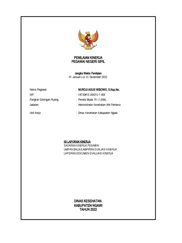 Target SKP 2022 - Agus | PDF