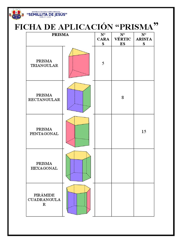 Características de Prismas Geométricos | PDF