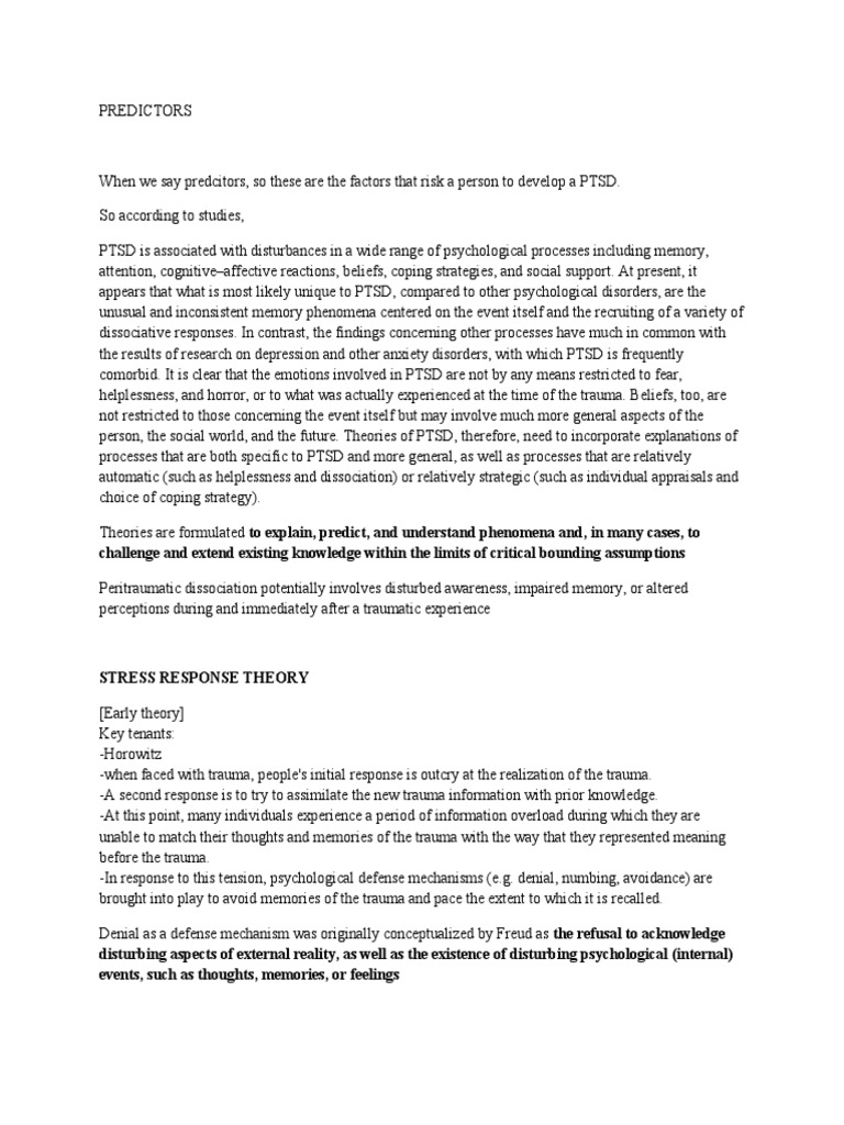 Paprint | PDF | Psychological Trauma | Fear