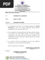 Designation Letters 2016 Sample | PDF | Head Teacher | Public Economics