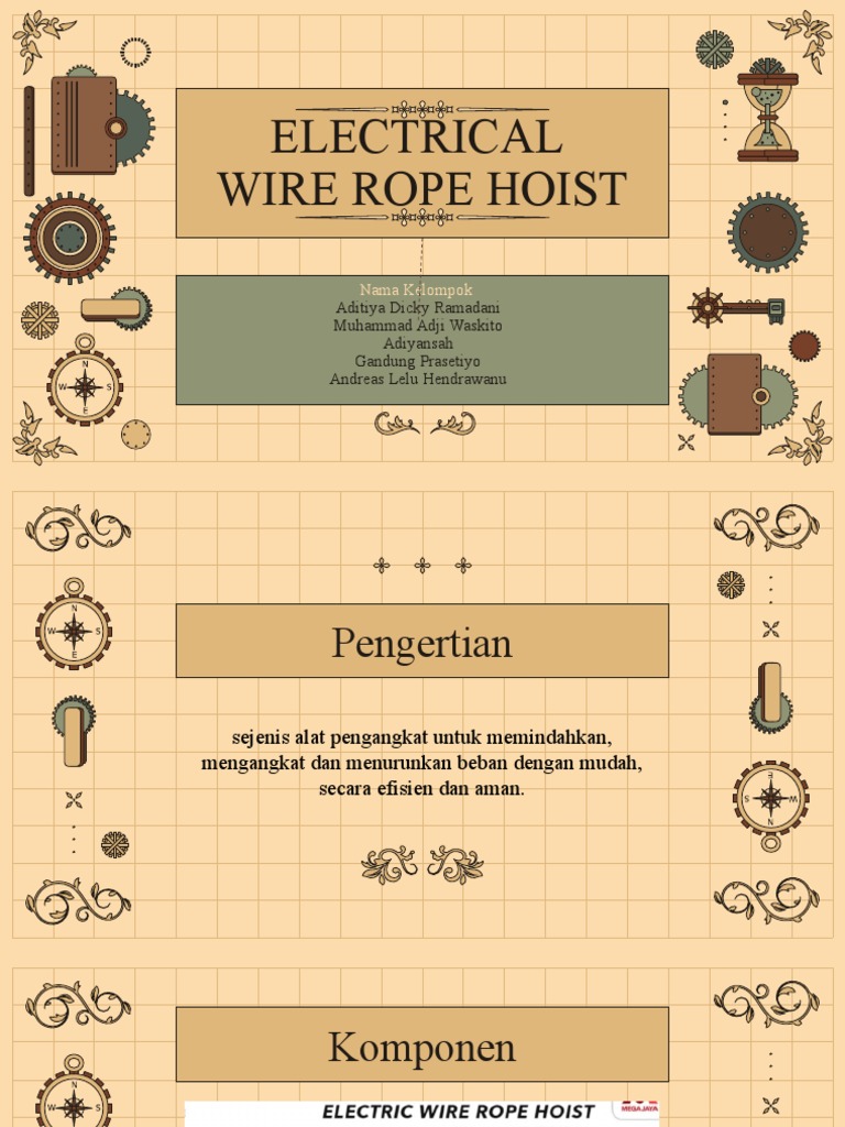 ppt electrical wire rope hoist | PDF