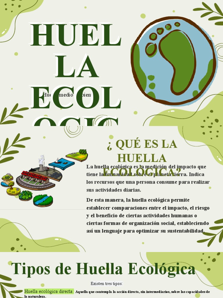 Huella Ecologica Presentacion | PDF | Tecnología Ambiental | Economias