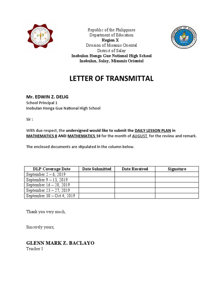 Transmittal | PDF