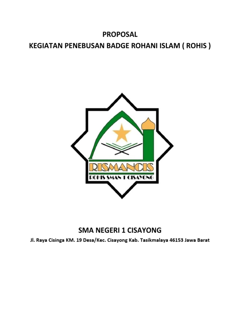 Penebusan Badge Rohis SMA 1 Cisayong | PDF