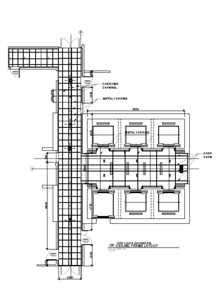 Carrying Channel: Ceiling Frame Layout 3A | PDF