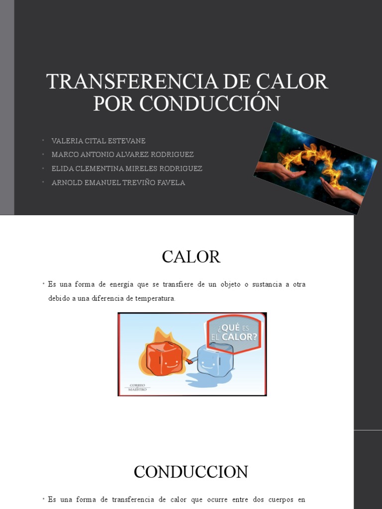 Transferencia de Calor Por Conducción2.0 | PDF | Conduccion termica ...