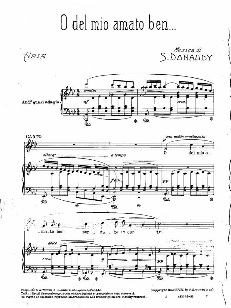 O-del-mio-amato-ben-Donaudy | PDF