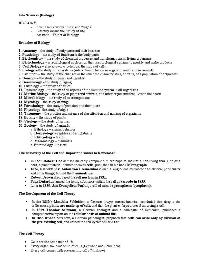 Science Gen Ed | Download Free PDF | Plant Reproduction | Cell (Biology)