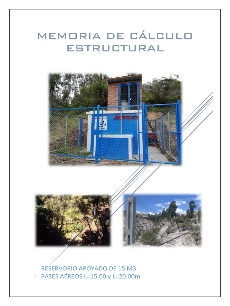 Memoria de Calculo Estructural | PDF | Fundación (Ingeniería) | Hormigón