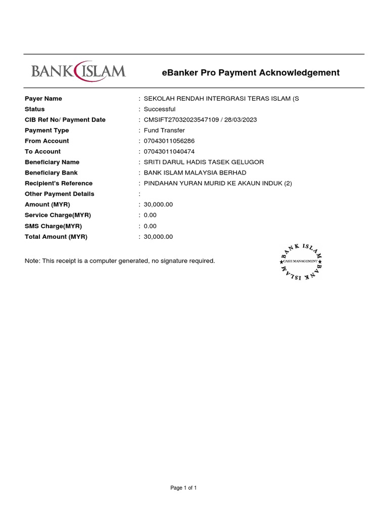 Payment Successful Failed Receipt PDF | PDF