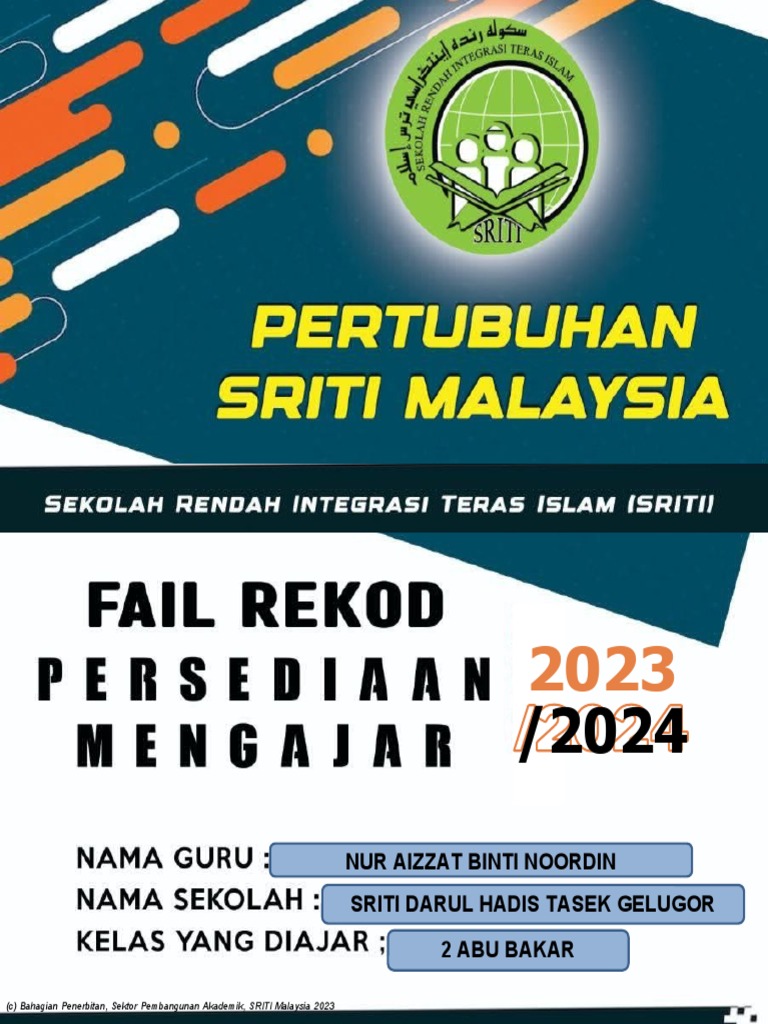 Cover Muka Depan Fail 2023-2024 | PDF