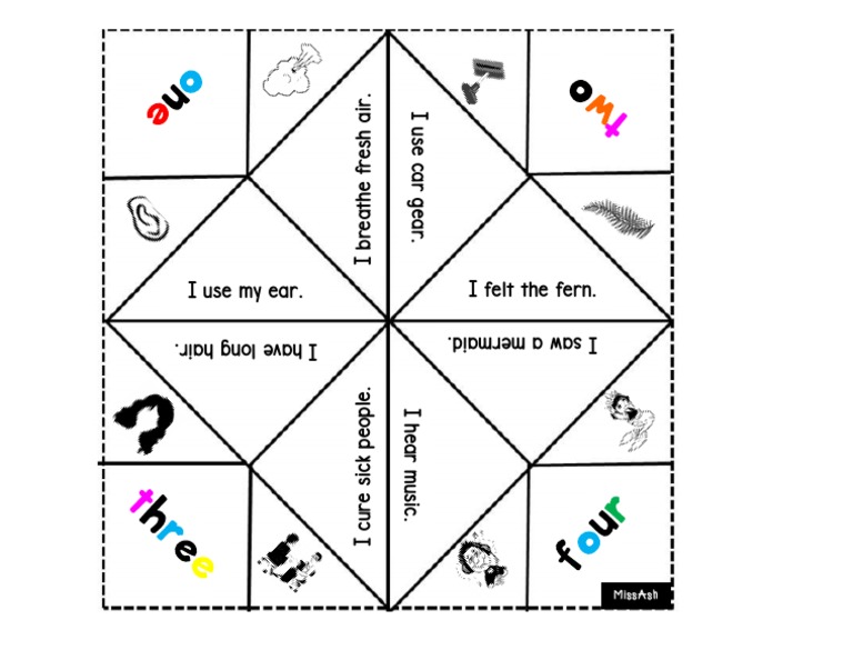 cootie catcher sentence level.pdf | PDF