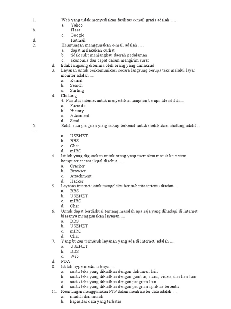 TIK Kelas 9. Bab 5. Layanan Dalam Internet | PDF