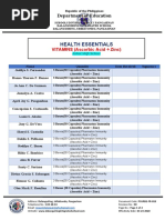 Skeletal Schedule | PDF