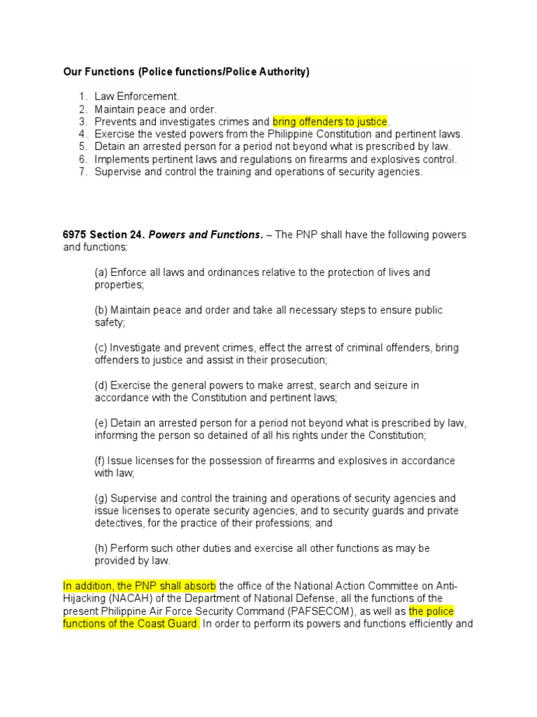 PNP MG PCG Port Police Comparison | PDF | Police | Search And Rescue