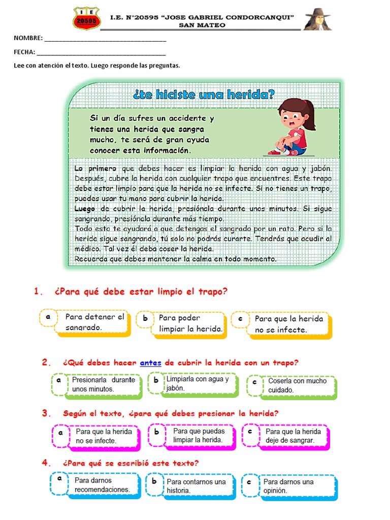 Lectura Te Hiciste Una Herida | PDF