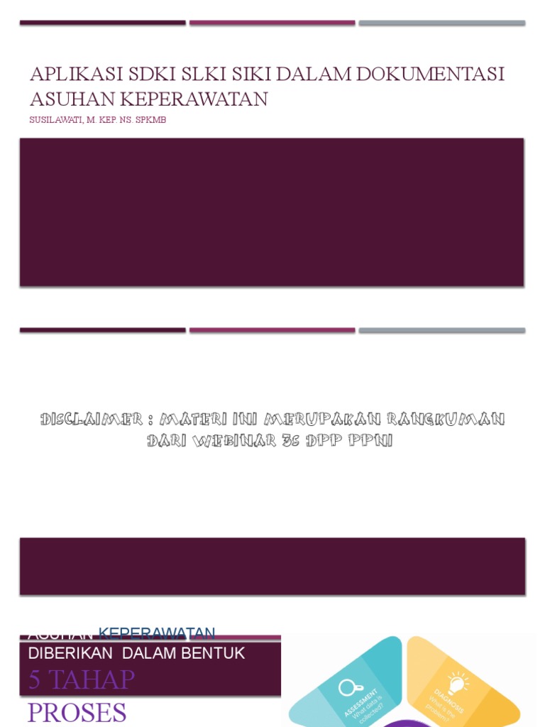 Aplikasi SDKI SLKI SIKI dalam Keperawatan | PDF | Sains & Matematika