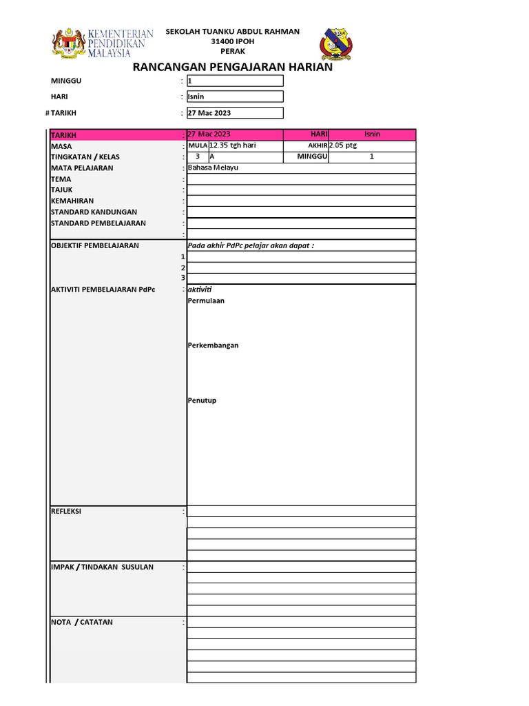 Tapak Kosong E-Rph | PDF