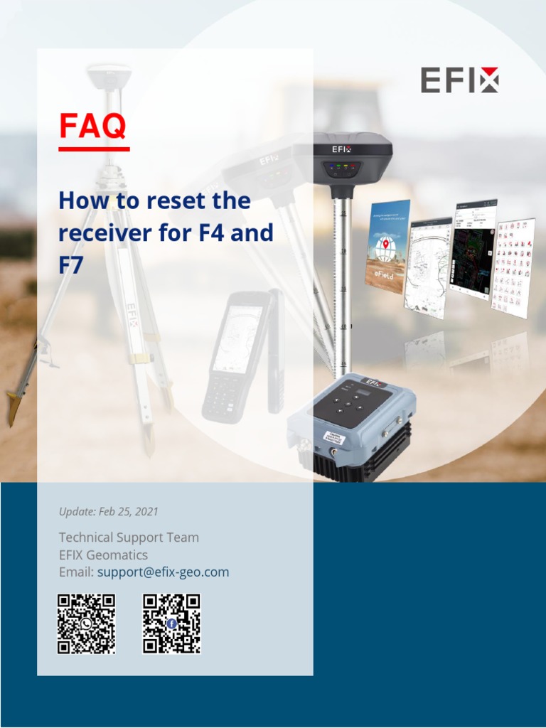 EFIX How To Reset Receiver For F4 and F7 | PDF