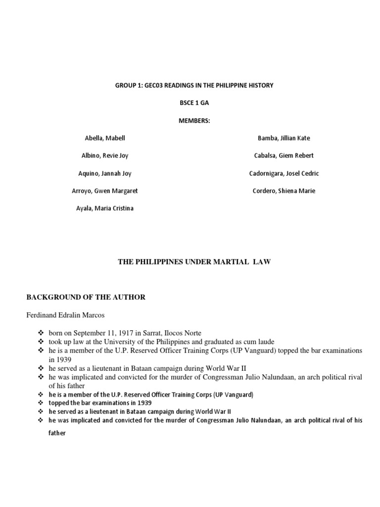 1.1 Group 1 RPH Report PDF | PDF | Government | Philippines