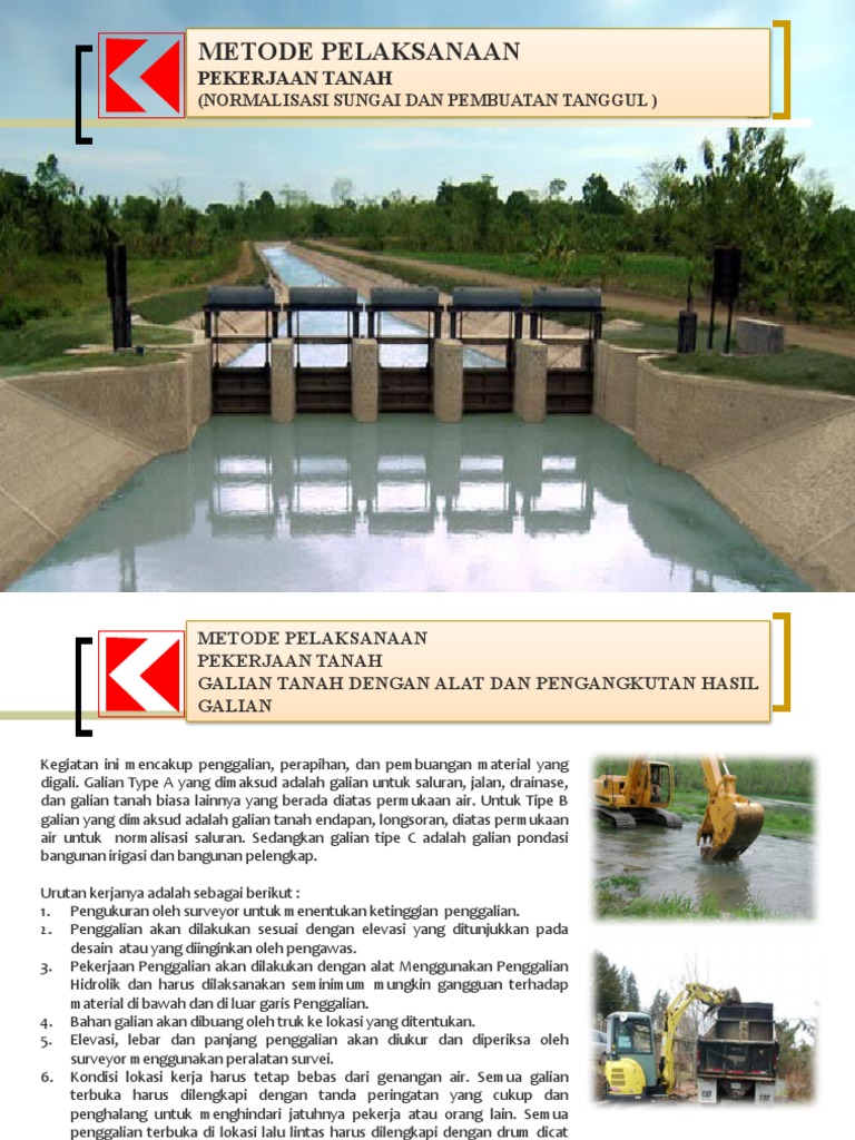 Metode Pelaksanaan Pekerjaan Tanah untuk Normalisasi Sungai dan ...