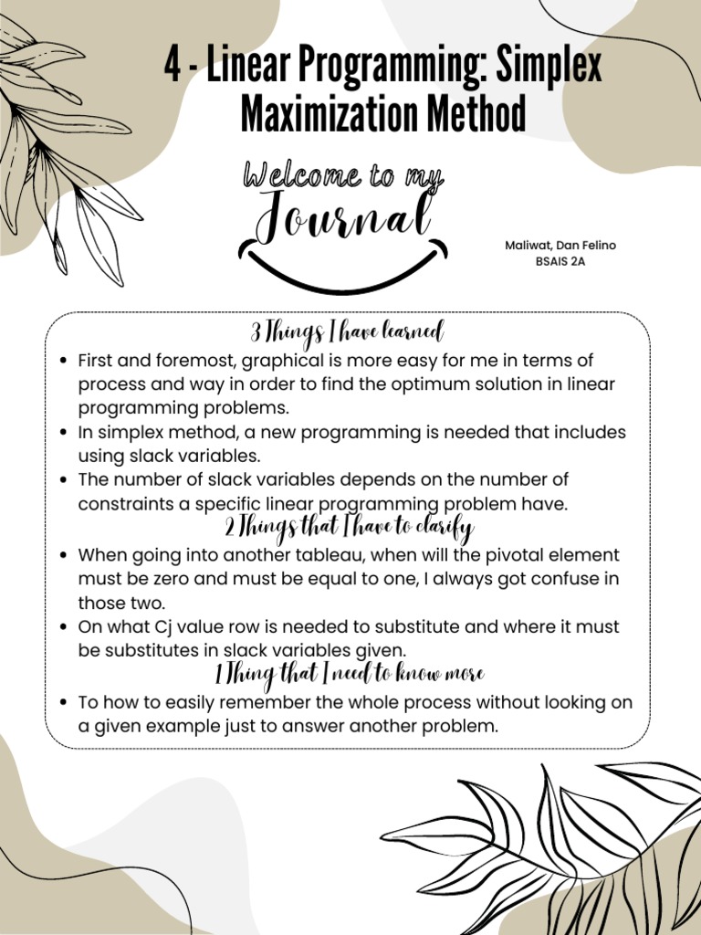 Sample Journal | PDF