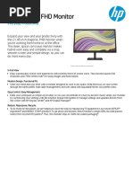 HP ProStudio 4 All-In-One G1i 23.8 Inch Desktop AI PC - Datasheet | PDF | Usb | Windows 10