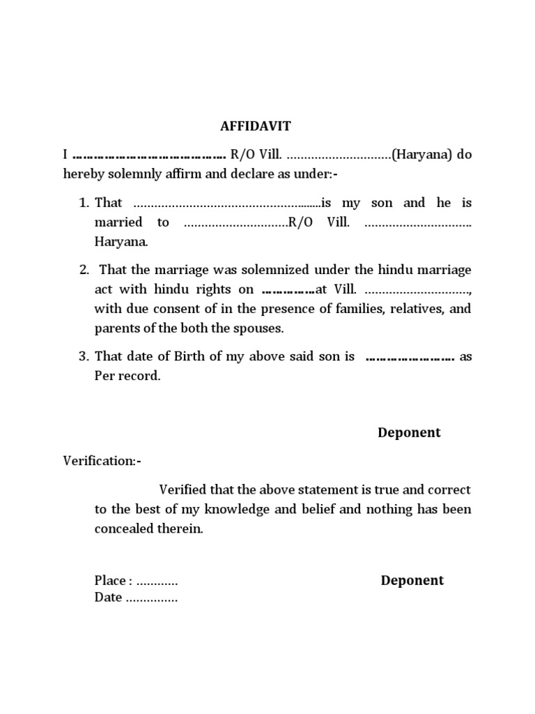 Affidavit Father & Mother of Boy 1 | PDF | Law
